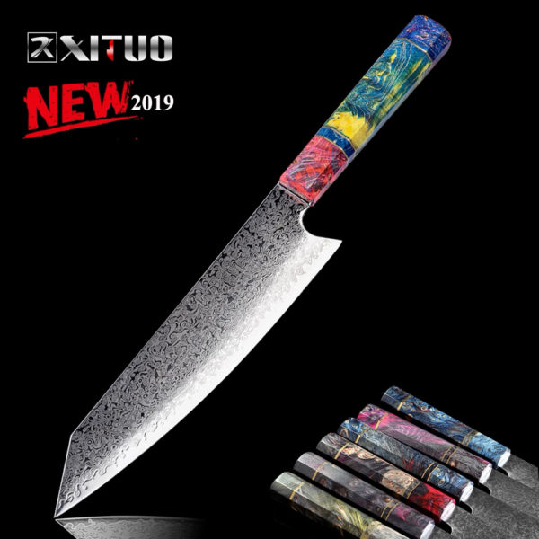 Niji Damascus Chef’s Knife | Xituo Knives